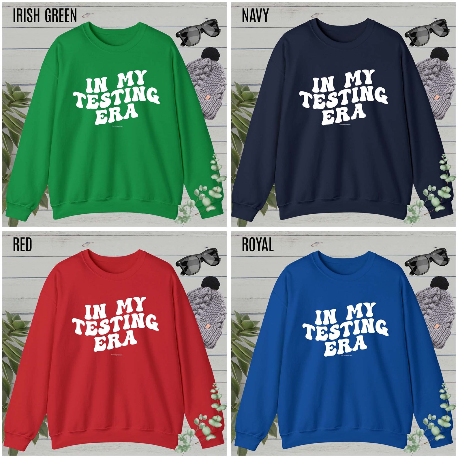 In My Testing Era Sweatshirt, Exam Day Sweatshirt, Funny Teacher ...