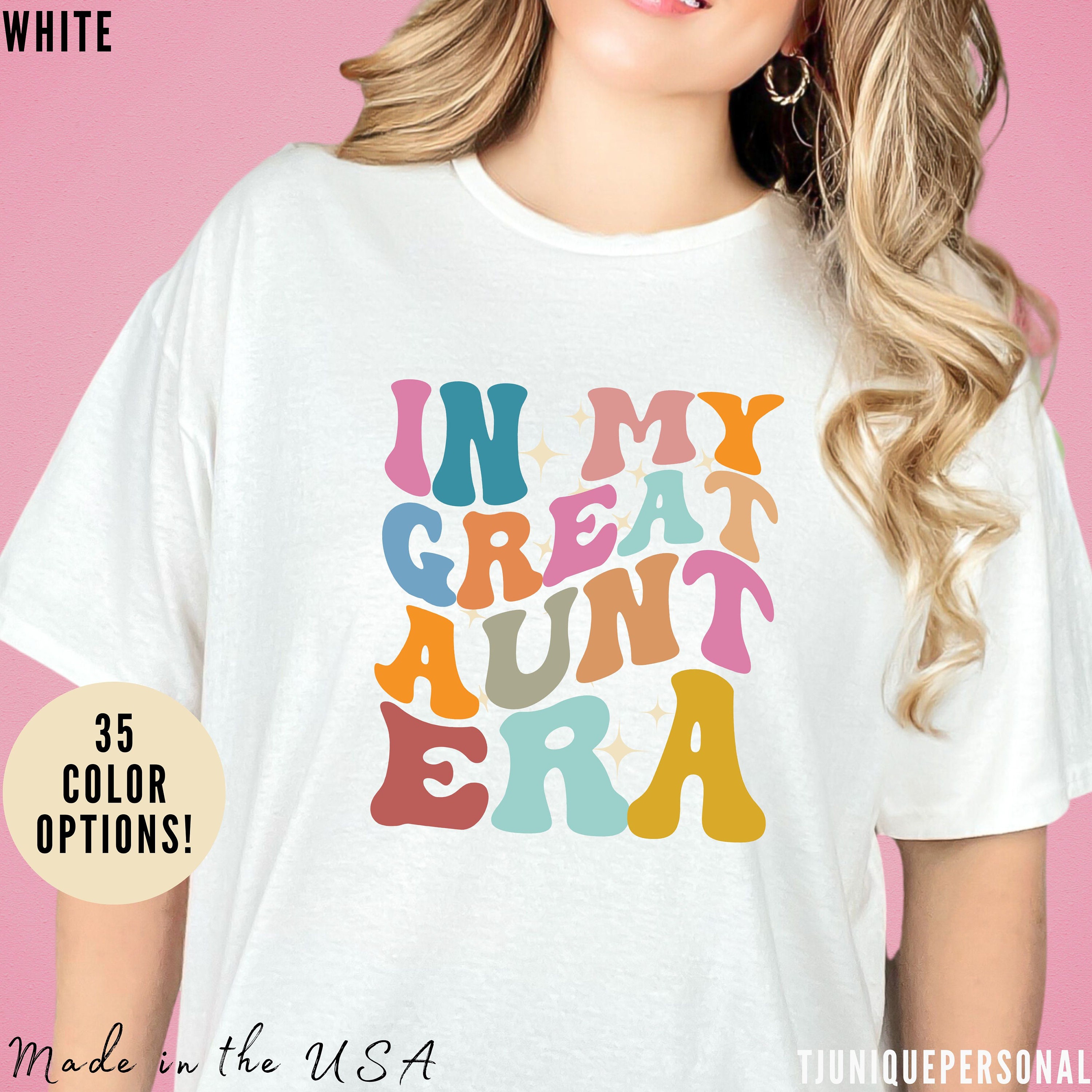 Favorite Aunt Shirt, in My Great Aunt Era Shirt, Aunt Shirt, Gift for ...