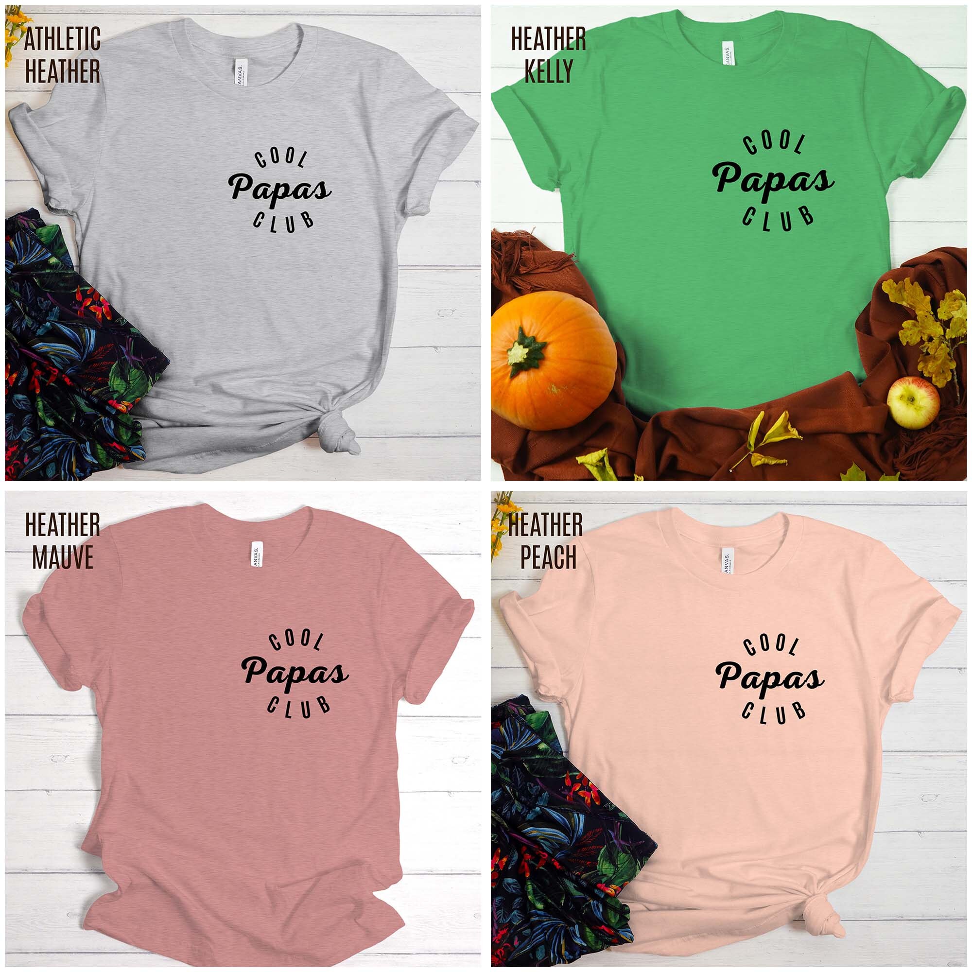 Cool Papas Club Shirt, Pregnancy Announcement Tshirt for Dad , Cool Dad ...