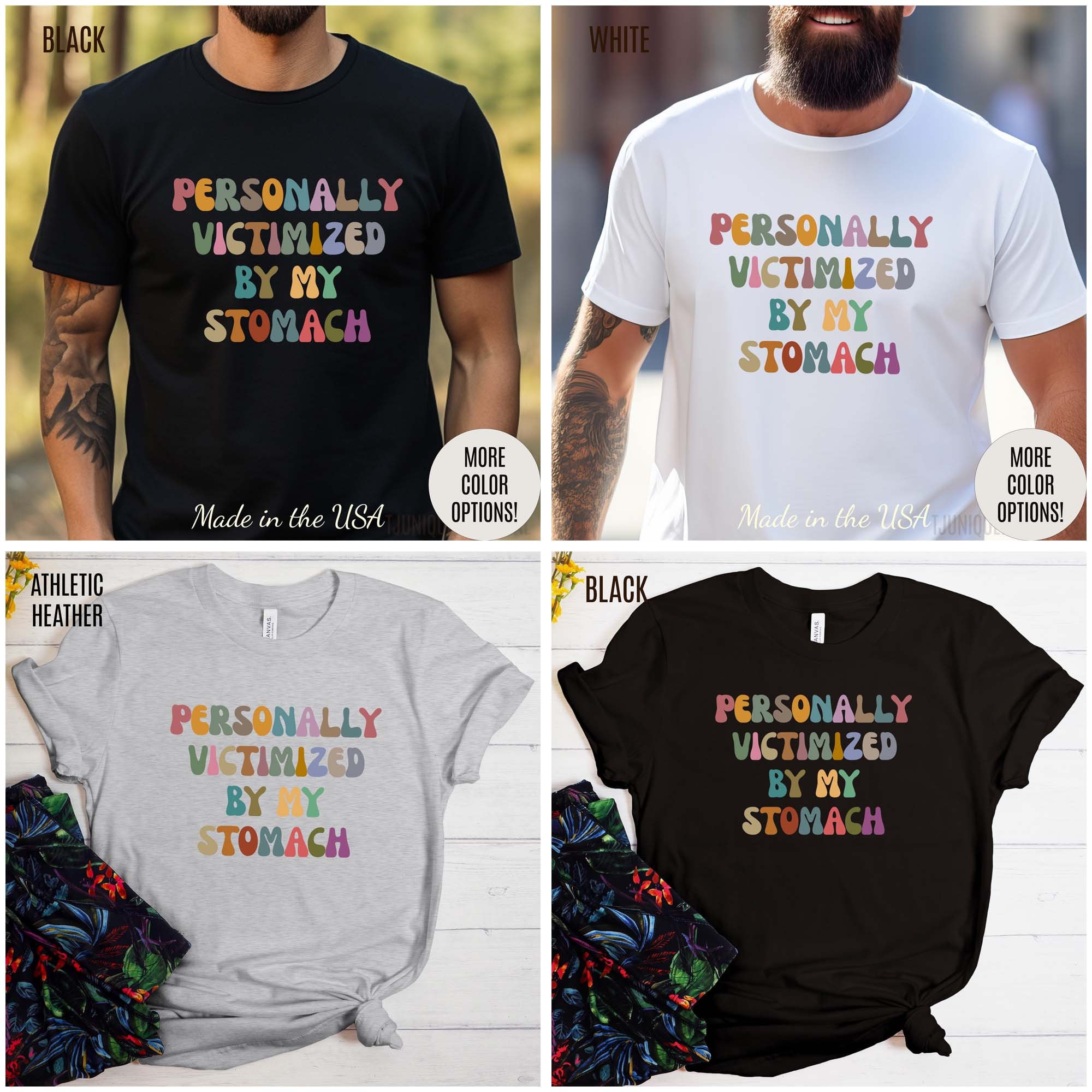 Personally Victimized by My Stomach Shirt, Funny Shirt for Women, Gift ...