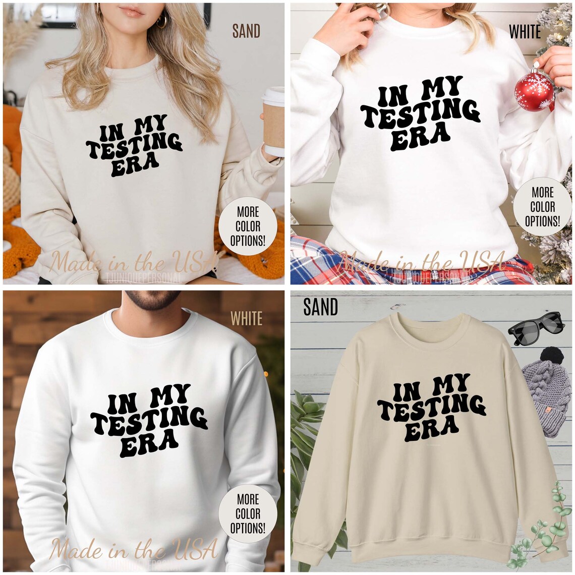 In My Testing Era Sweatshirt, Exam Day Sweatshirt, Funny Teacher ...