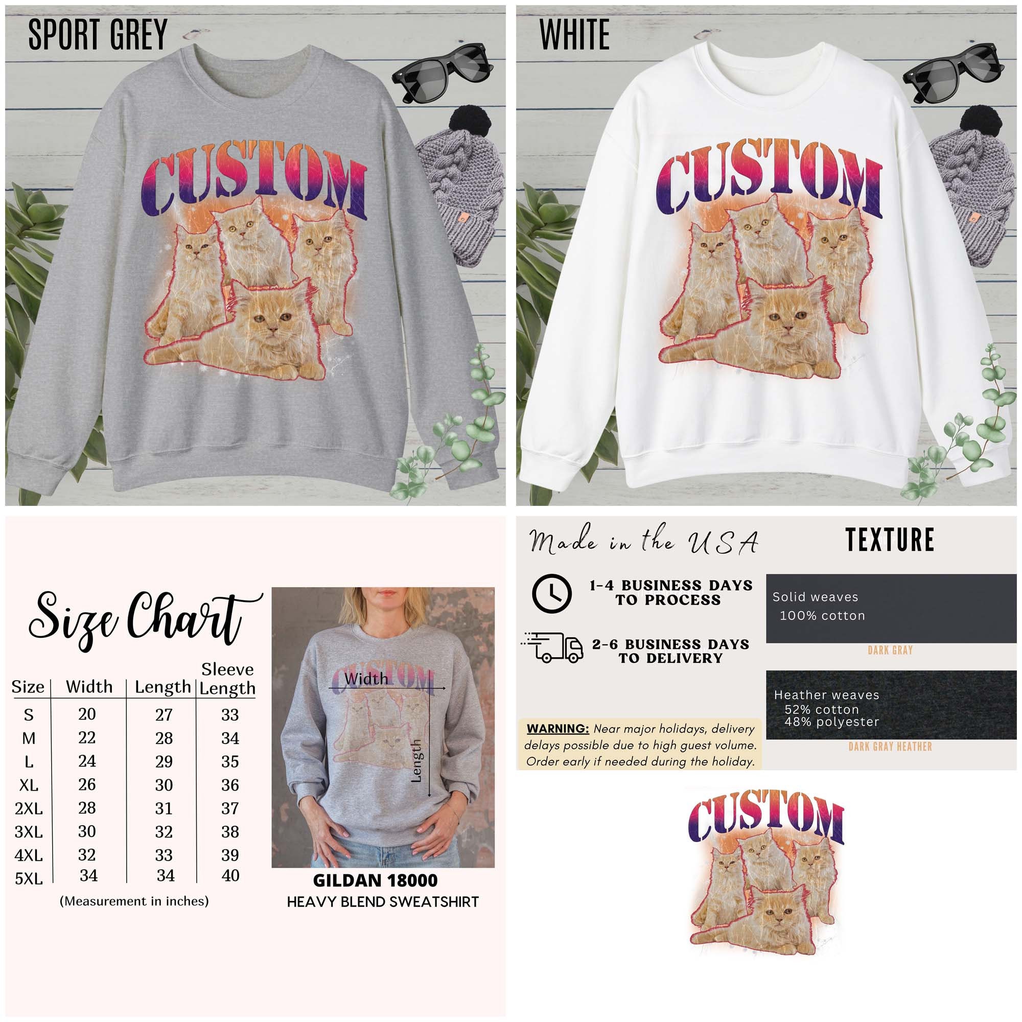 Retro Custom Cat Bootleg Tee, Custom Cat Sweatshirt, Custom Cat Lover ...