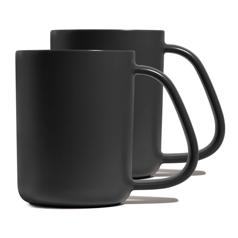 Matte Black Ceramic Mugs - Etsy