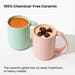 CURVD® Ergonomic Coffee Mug: Matte Black Ceramic, Large Handle (18oz ...