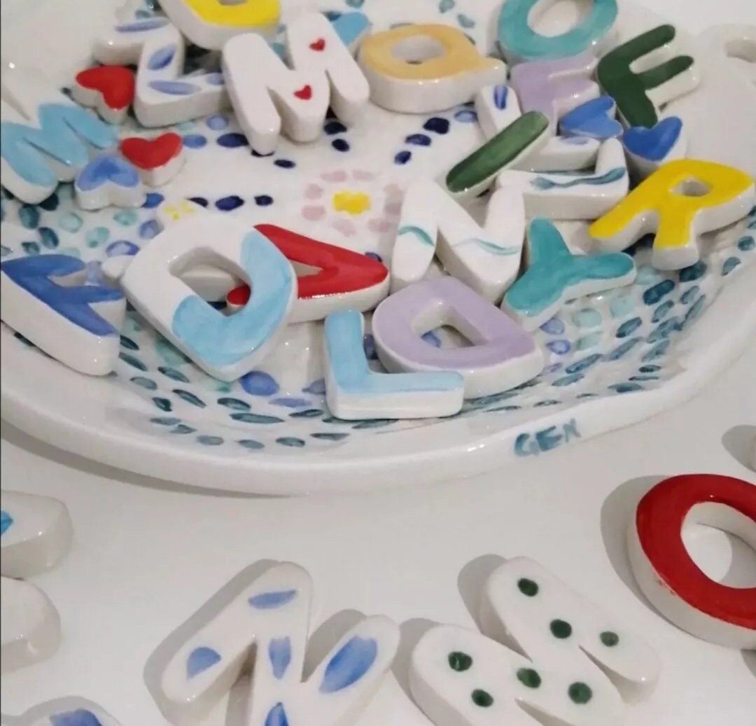 Ceramic Letters - Etsy