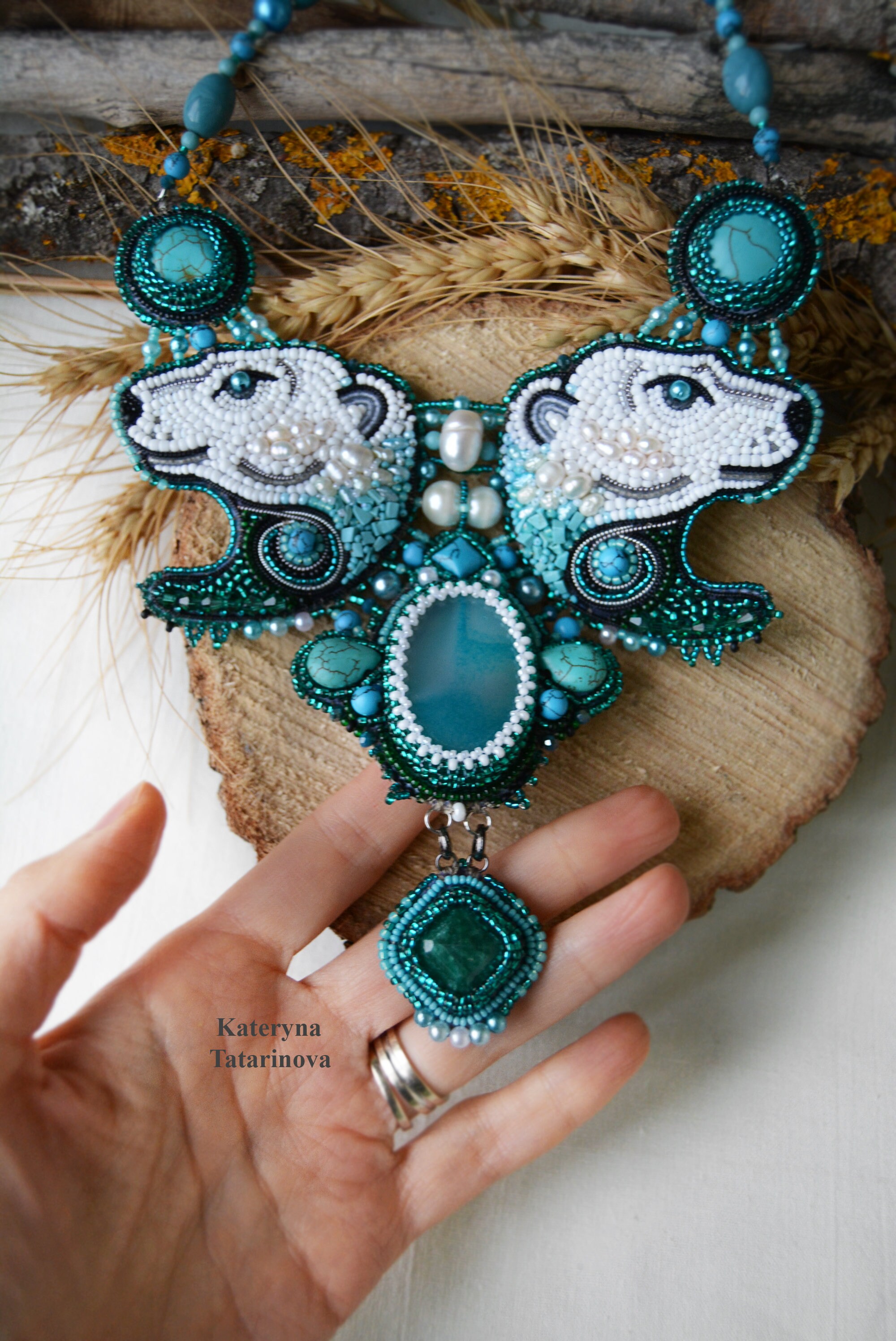 Polar White Bear Necklace - Etsy