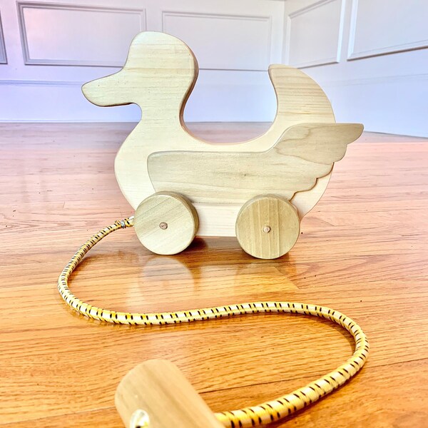 Wooden Duck Toy - Etsy