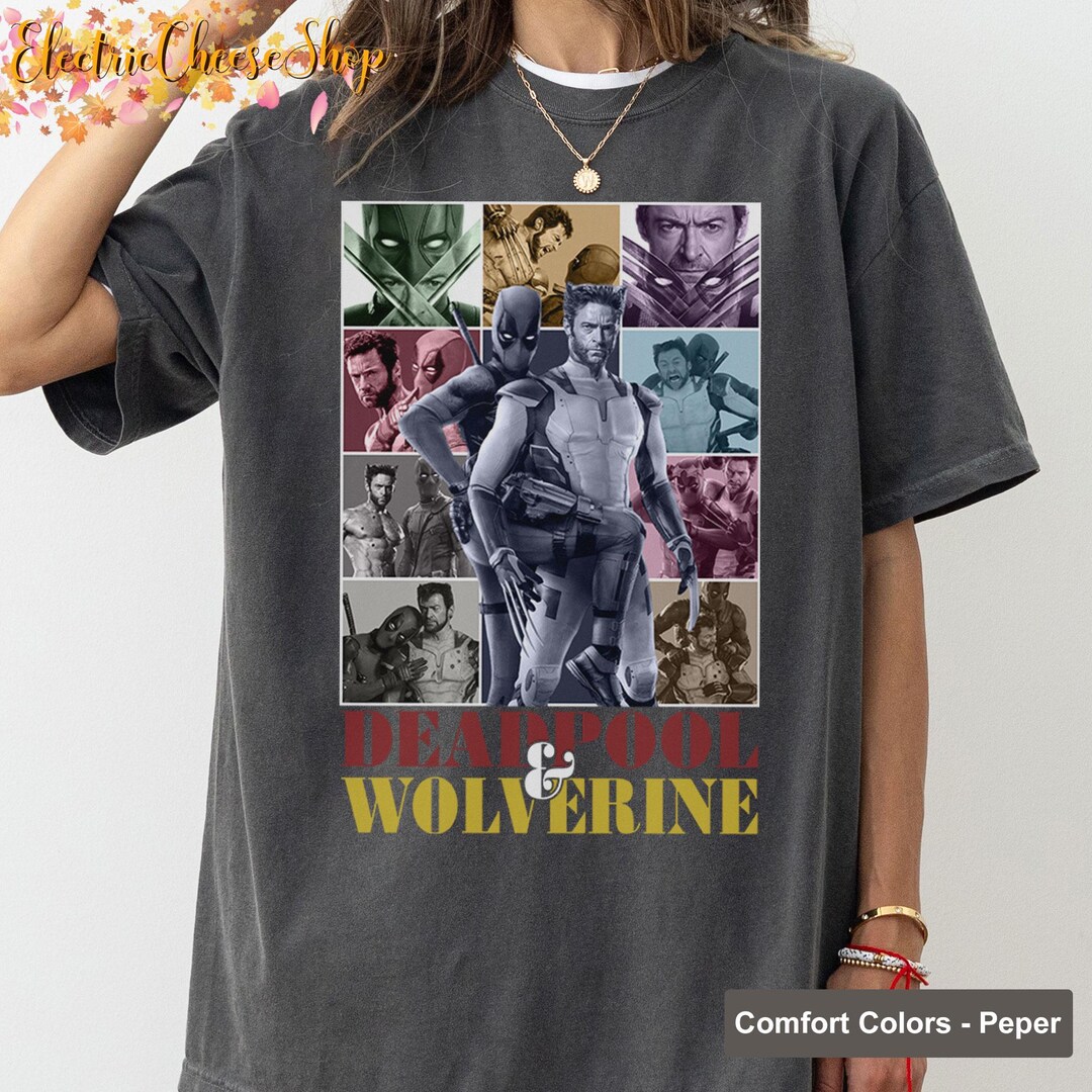 Jolie chemise couleurs confort Deadpool Wolverine The Eras Tour, t ...
