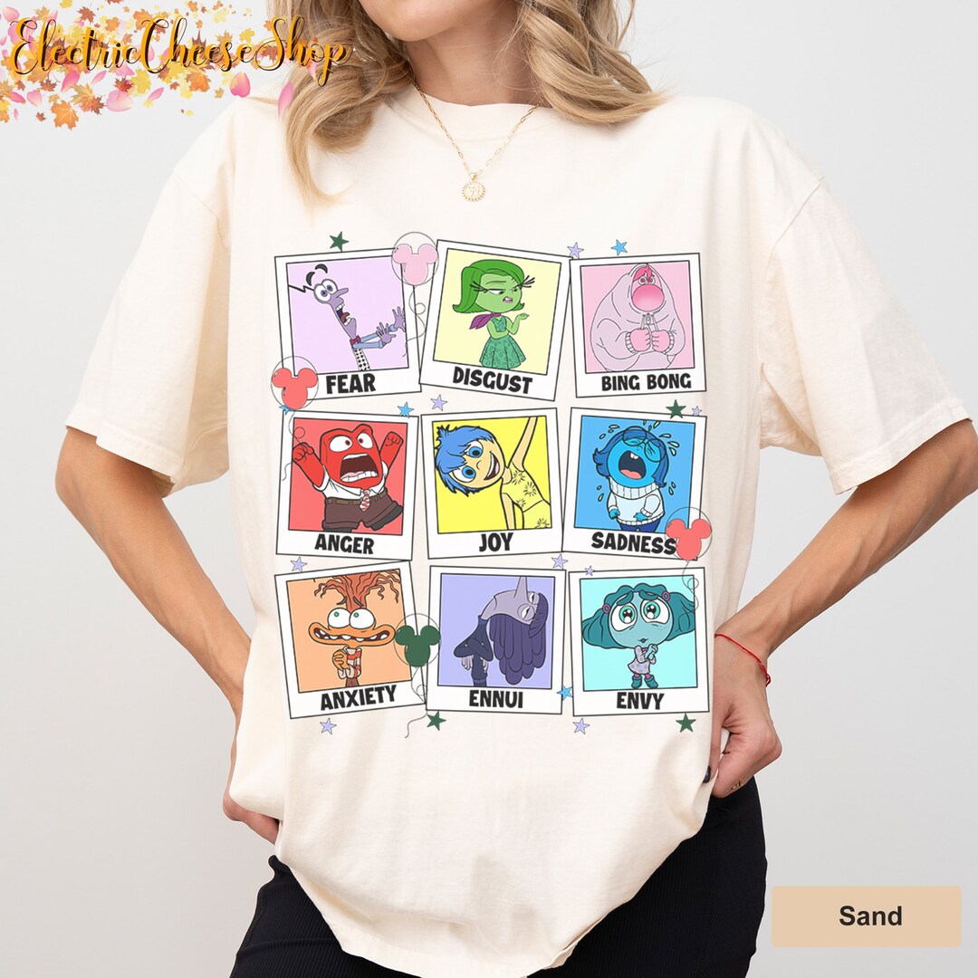 Camisa de personajes de Disney Inside Out, camiseta de Inside Out 2 ...