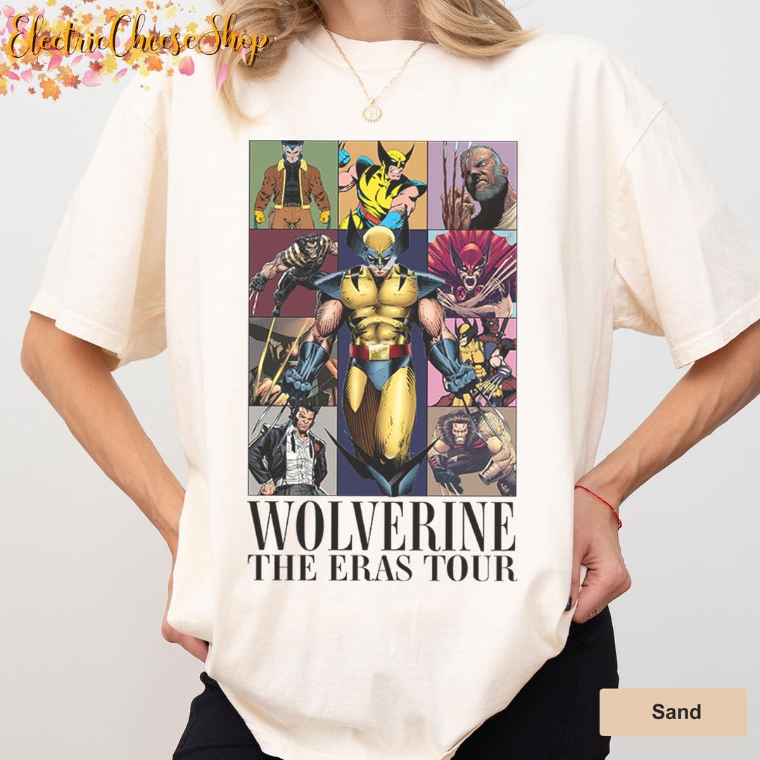 Chemise Wolverine Marvel The Eras Tour, t-shirt du film Wolverine ...