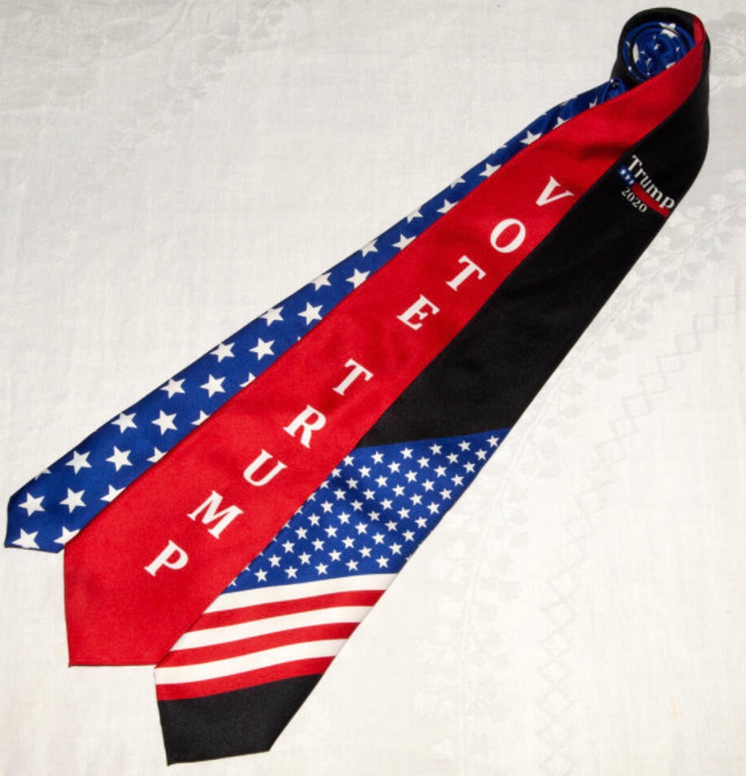 Vote Trump Black Flag Tie - Etsy