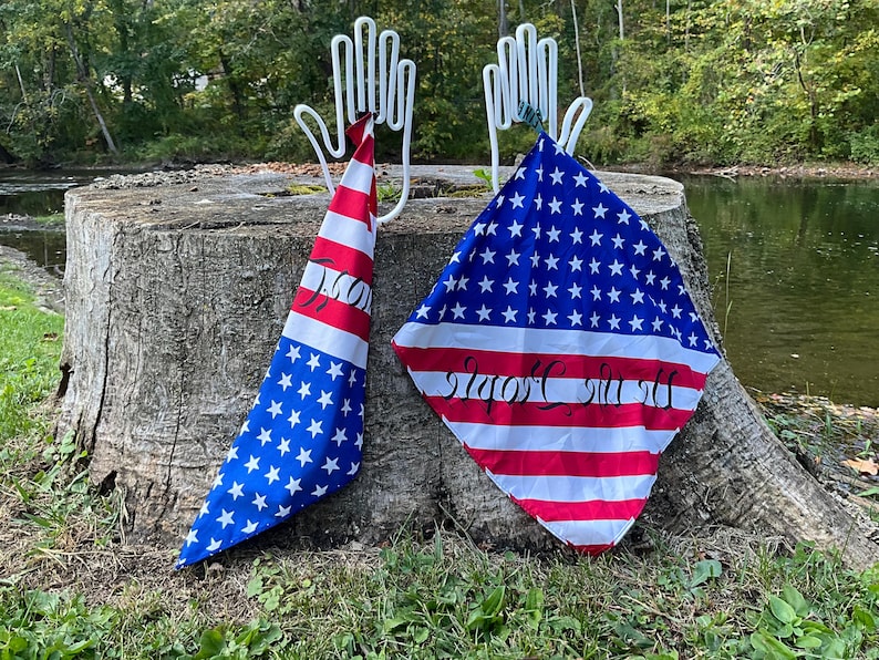 American Flag Pocket Square/finger Flag - Etsy