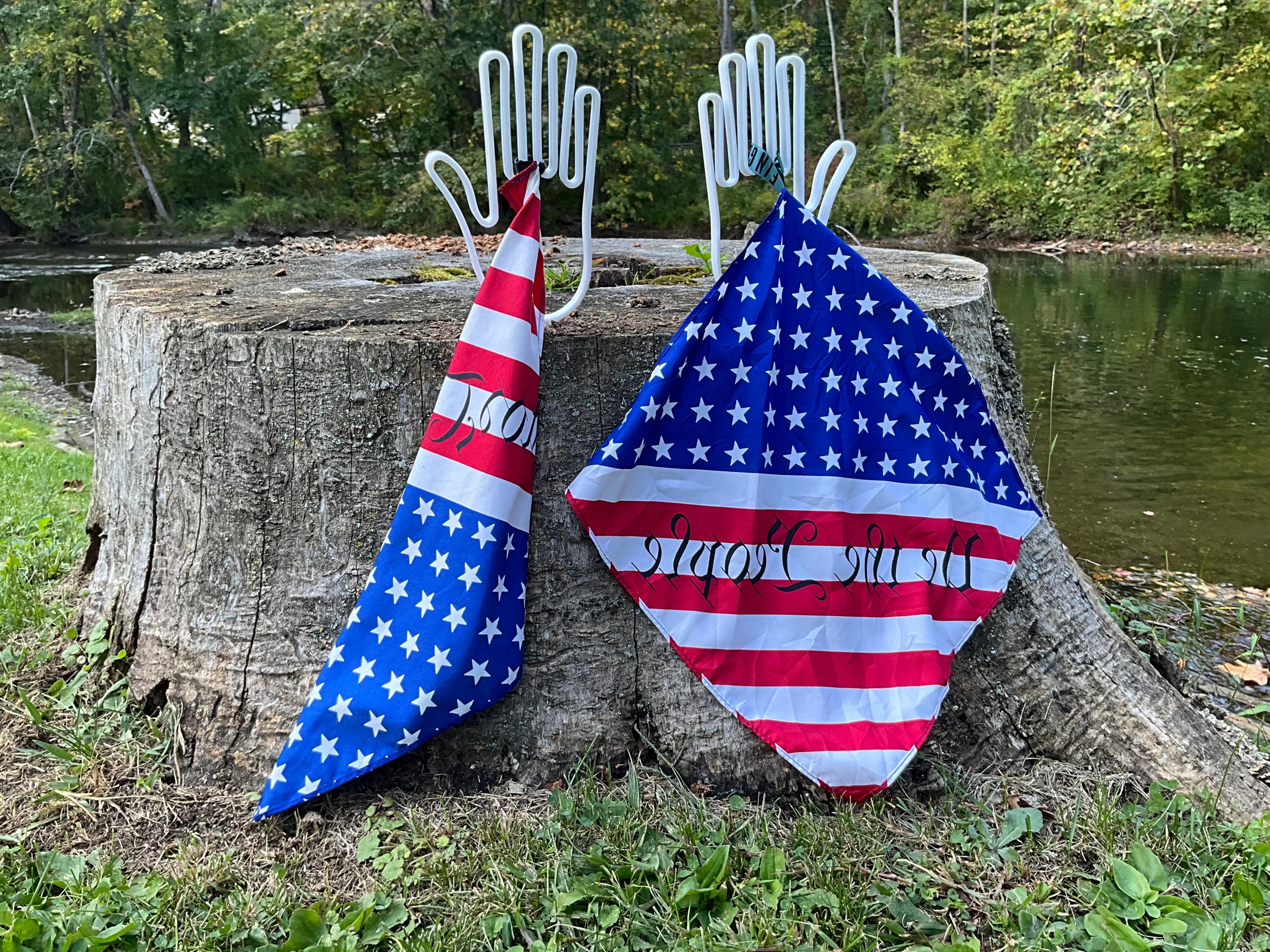 American Flag Pocket Square/finger Flag - Etsy