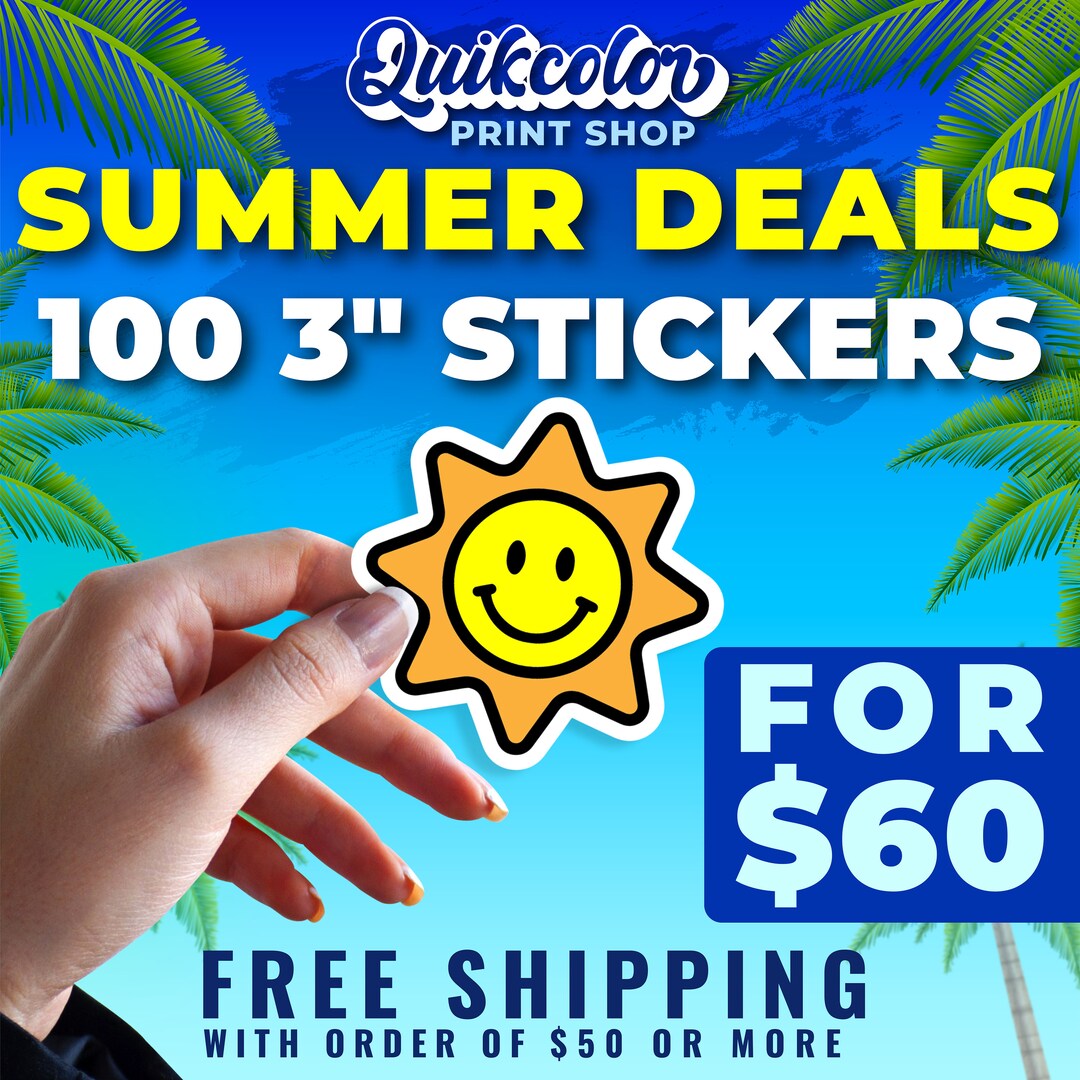 Custom Die Cut Sticker | Choice of Size | Full-color Stickers ...