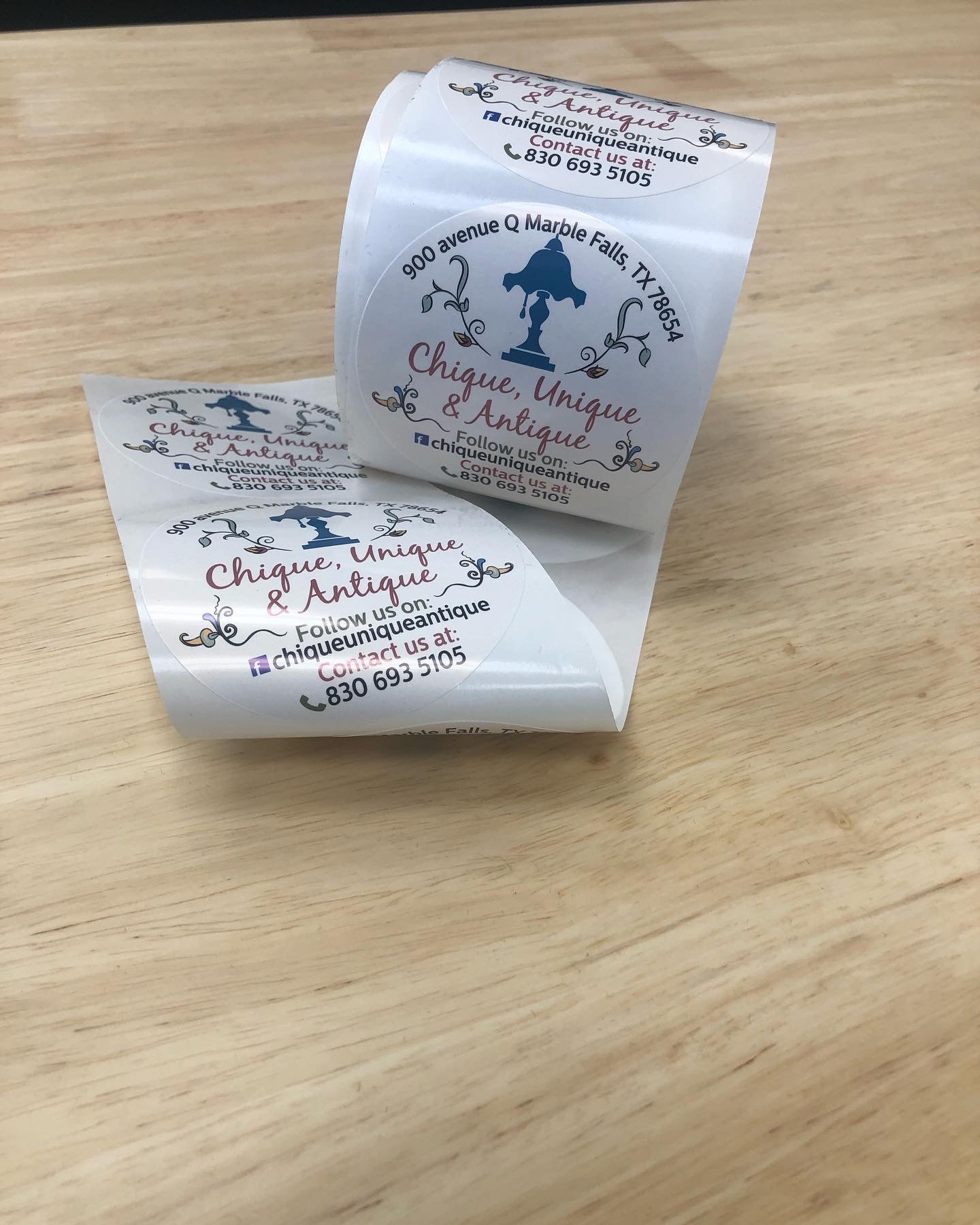 2 Custom Sticker Roll 100 Vinyl Labels Product Label Roll Business ...