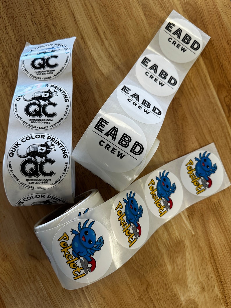 2 Custom Sticker Roll 500 Vinyl Labels Product Label Roll Business ...