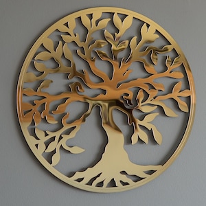 Gold Tree of Life Wall Hanging: Artisan Home Decor - Etsy