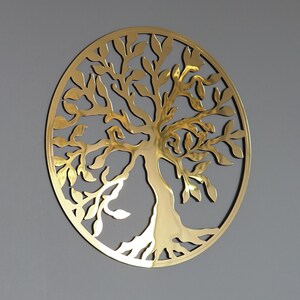 Gold Tree of Life Wall Hanging: Artisan Home Decor - Etsy