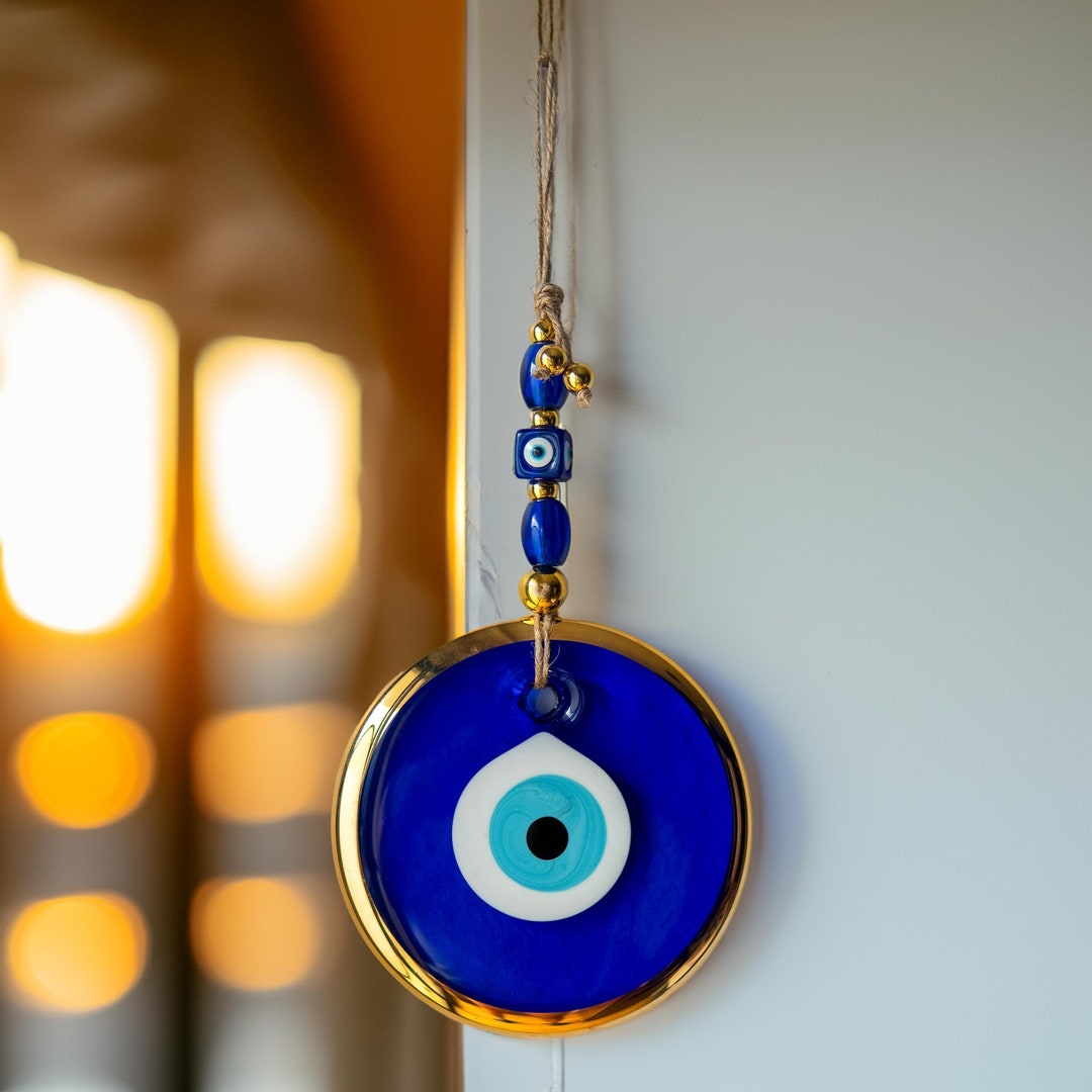 Evil Eye Wall Hanging: Nazar Boncugu Glass Amulet, Home Protection - Etsy