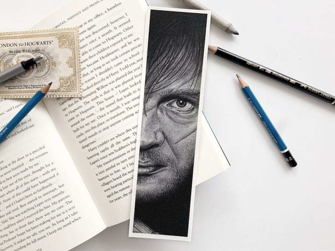 Limited Edition Bookmark Art Print - Remus Lupin - Etsy