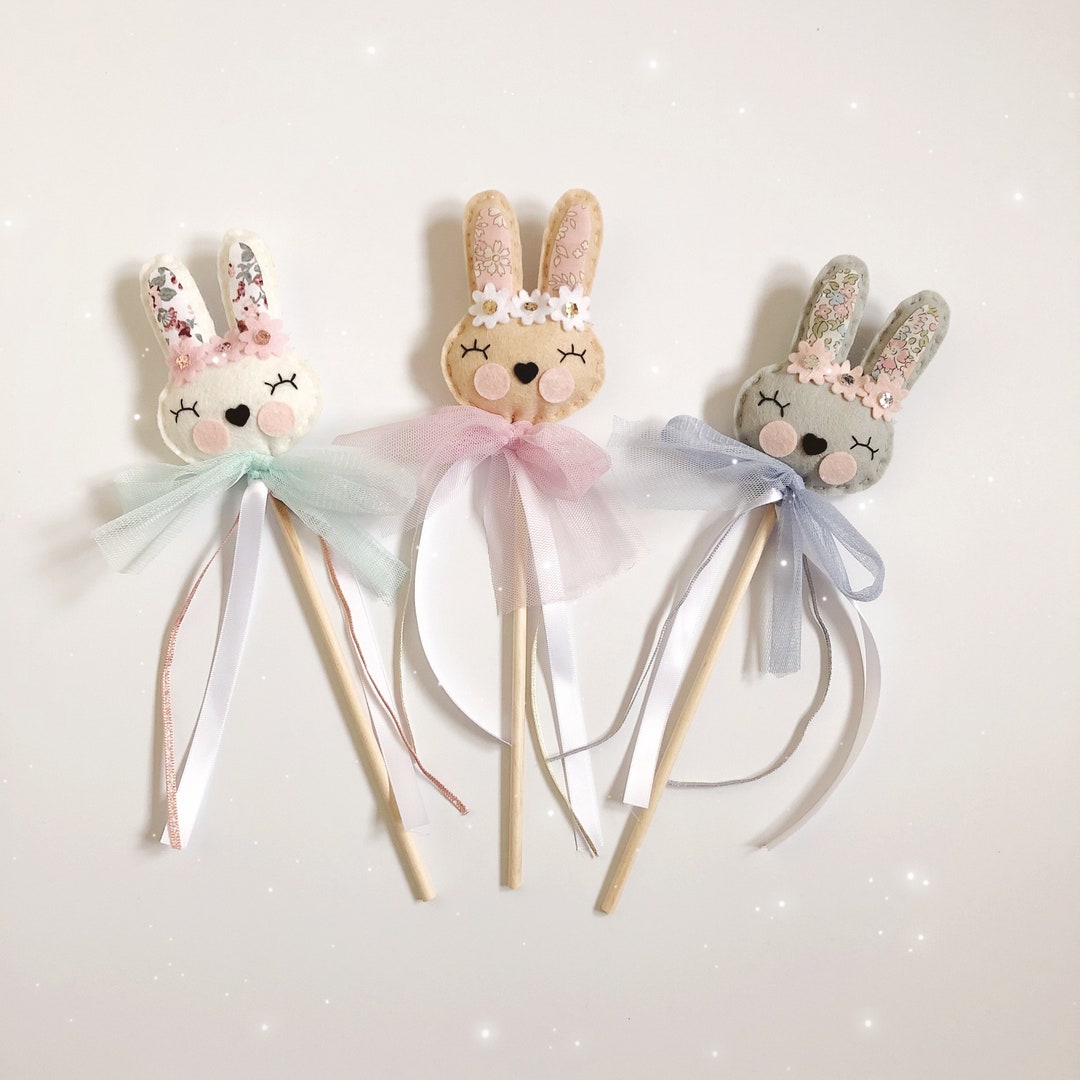 Bunny Wand | Bunny Decor | Bunny Accessories | Photo Prop | Handmade ...