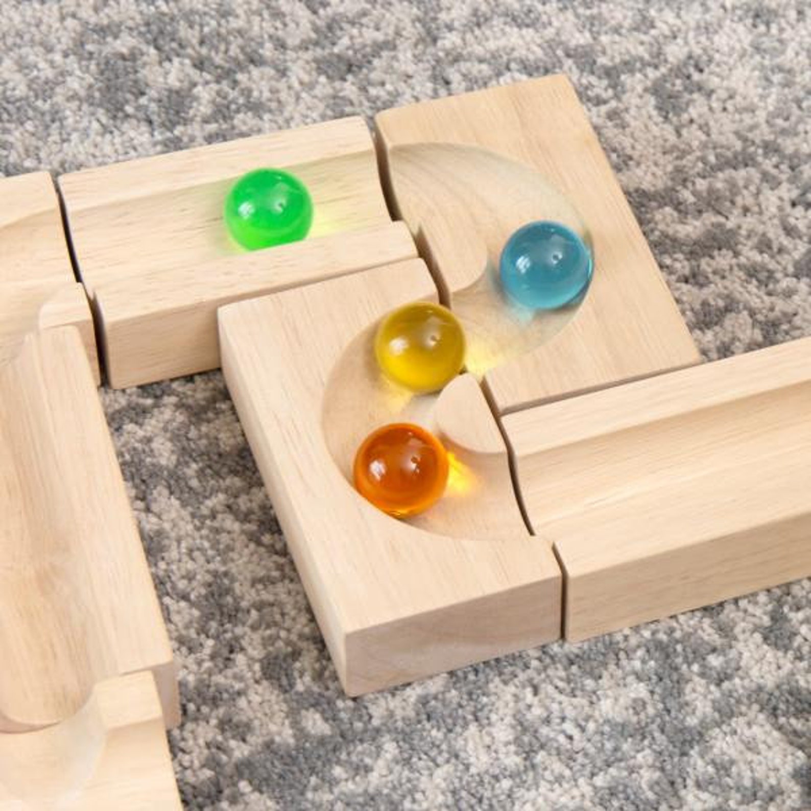 Wooden Marble Run - Etsy