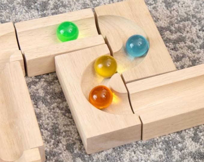 Wooden Marble Run - Etsy