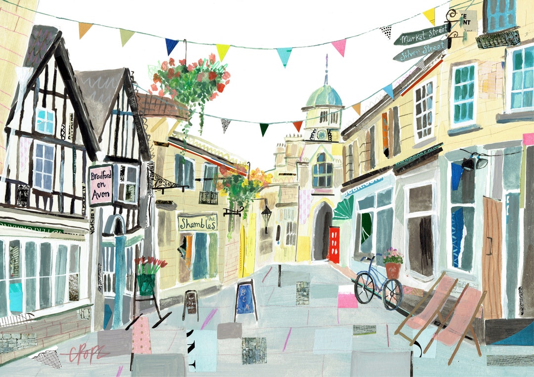 The Shambles, Bradford on Avon. the Shambles Art Print. Bradford on ...