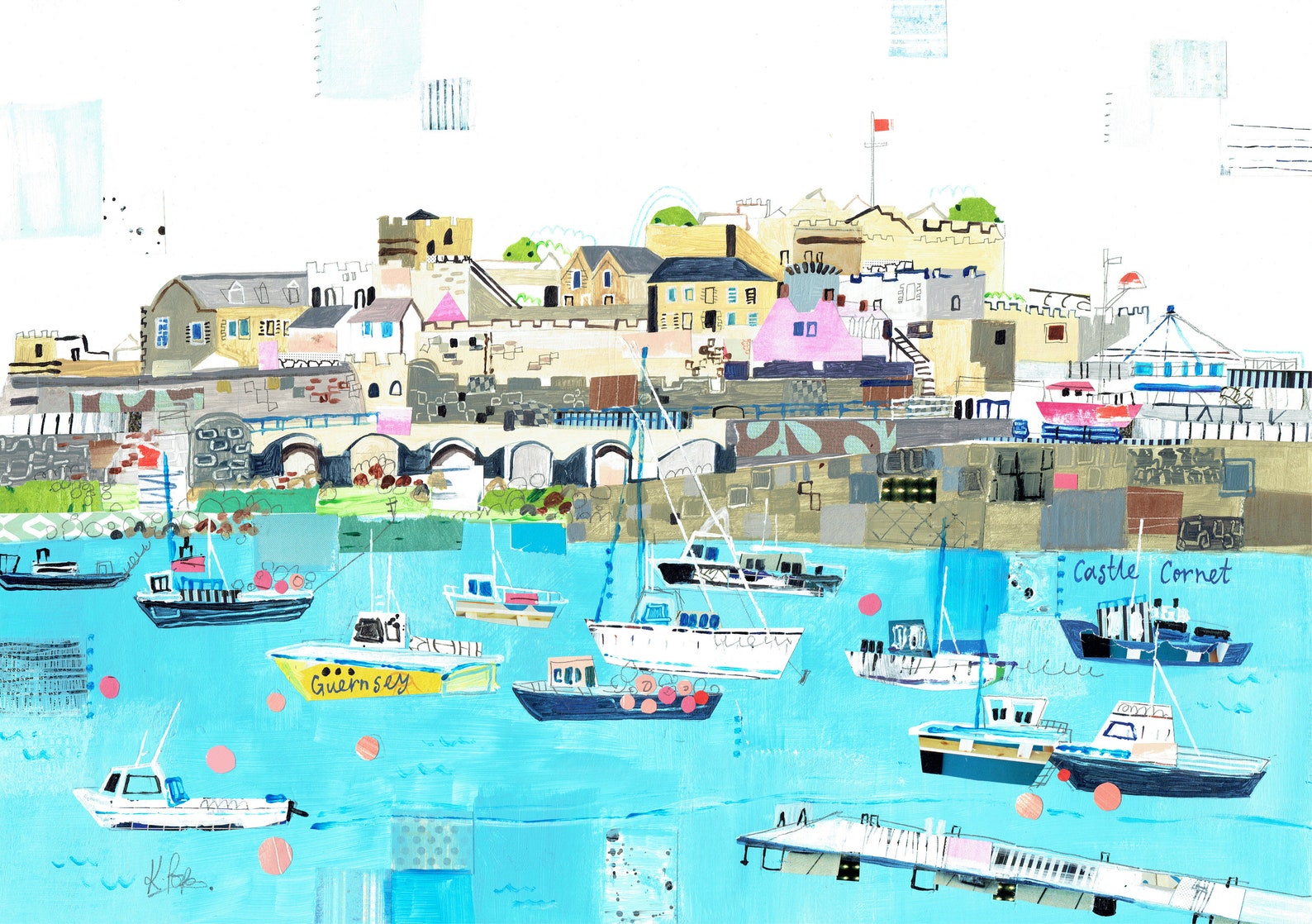 Castle Cornet Art Print, St Peter's Port, Guernsey - Etsy