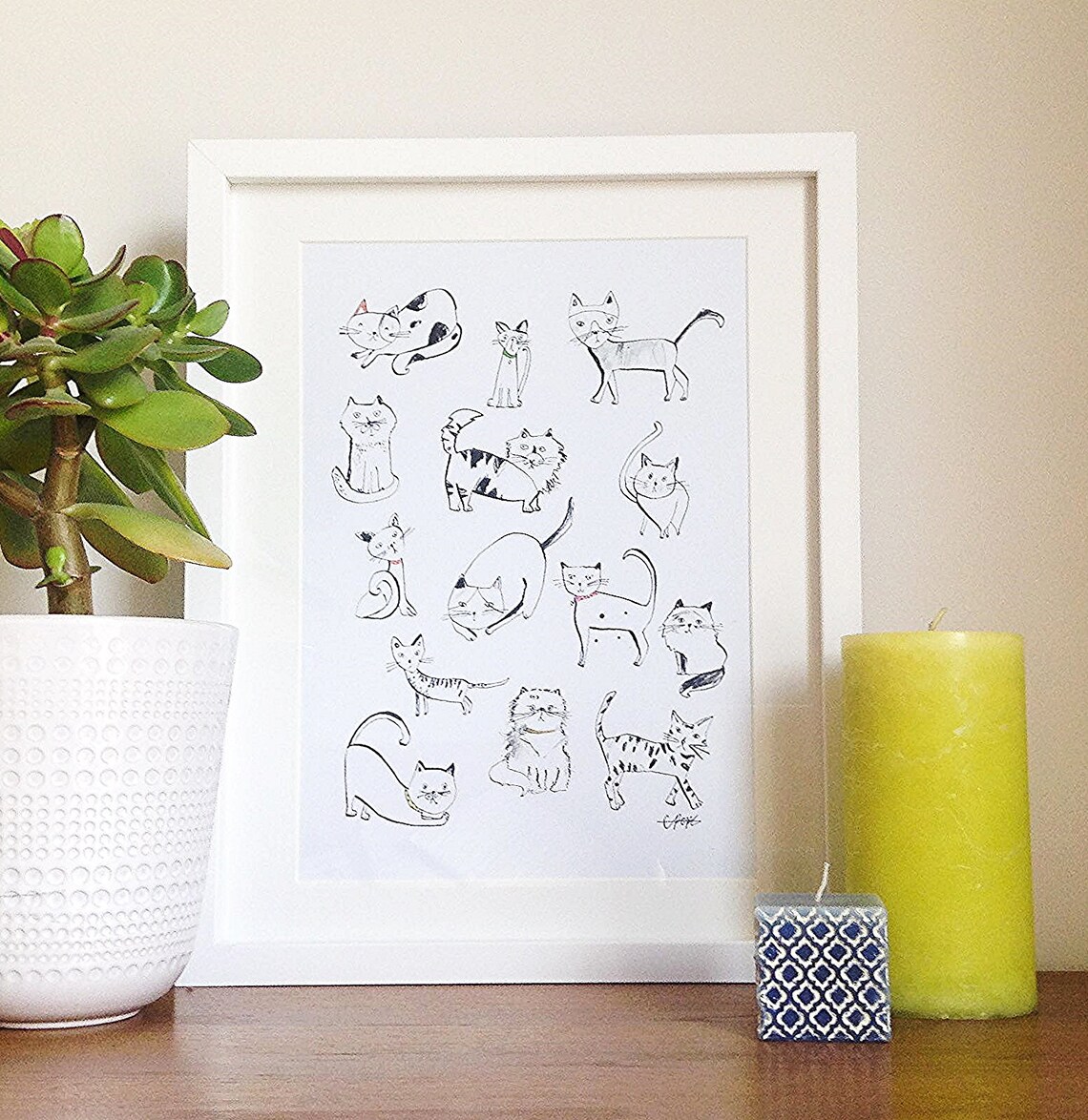 Cats. Cat Art Print. Cat Art. Cat Wall Decor. Cat Wall Art. - Etsy