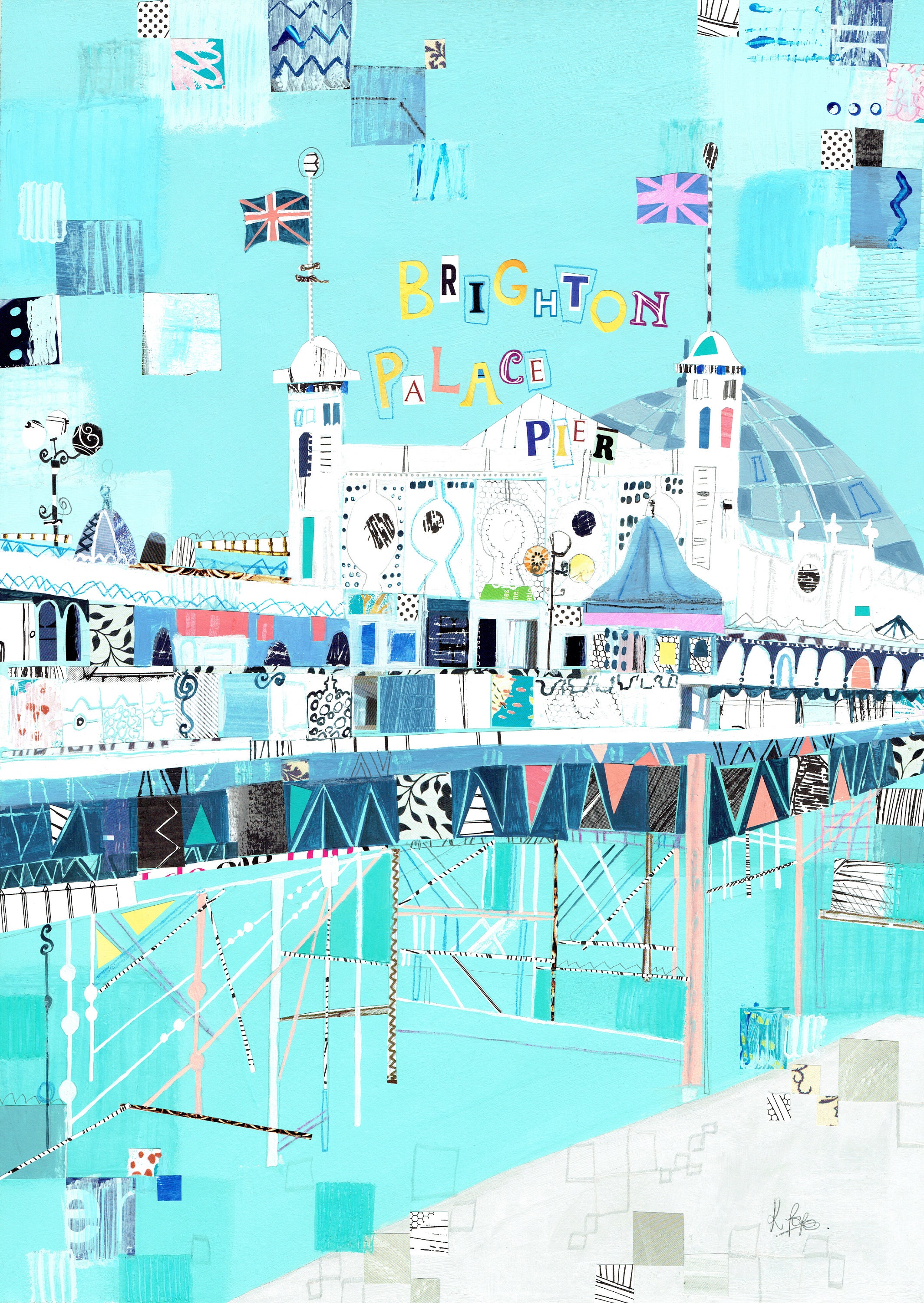 Brighton Pier. Brighton Print. Brighton Poster. Brighton Travel Print ...