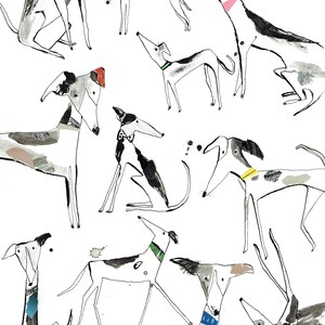 Greyhound Dog Art Print. Grehound Art. Greyhound Gift. Gifts for ...