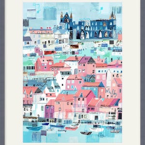 Whitby Print, Whitby Harbour, Whitby Painting, Whitby, Whitby Art ...