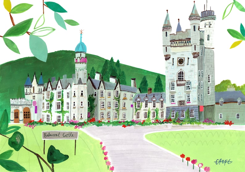 Balmoral Castle, Balmoral Art, Balmoral Painting, Balmoral, Aberdeen ...