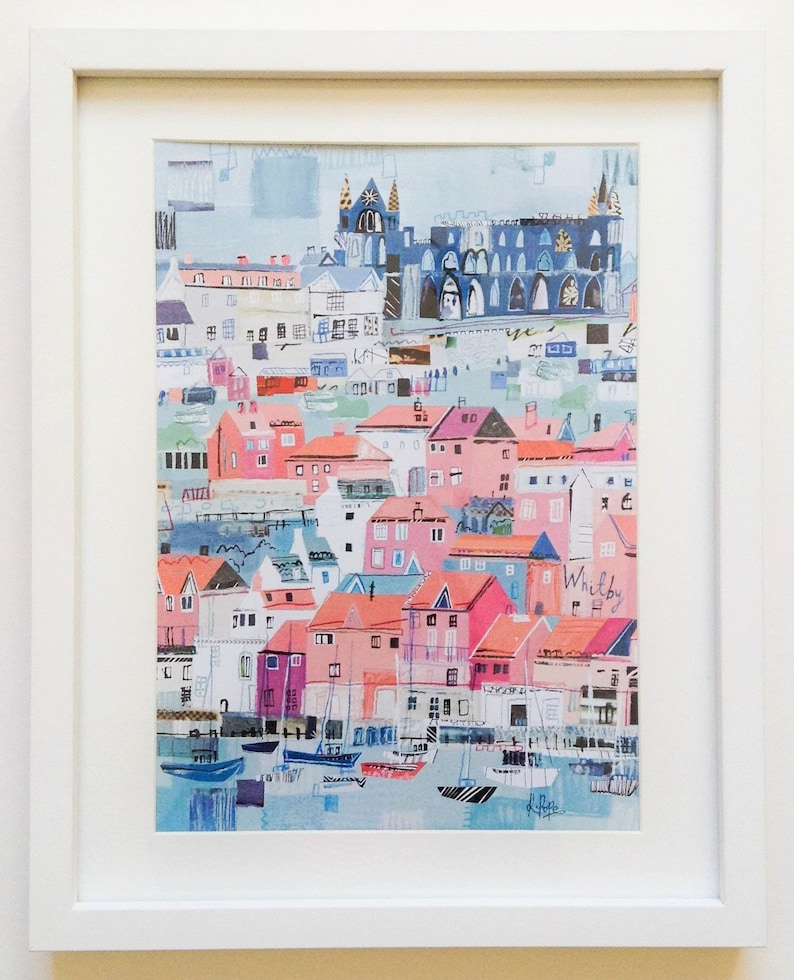 Whitby Print, Whitby Harbour, Whitby Painting, Whitby, Whitby Art ...