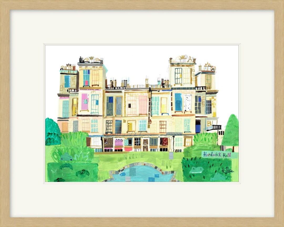 Hardwick Hall. Hardwick Hall Art Print. Hardwick Hall Derbyshire ...