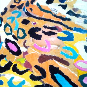 Leopard Art, Leopard Wall Art, Leopard Collage, Original Leopard Art ...