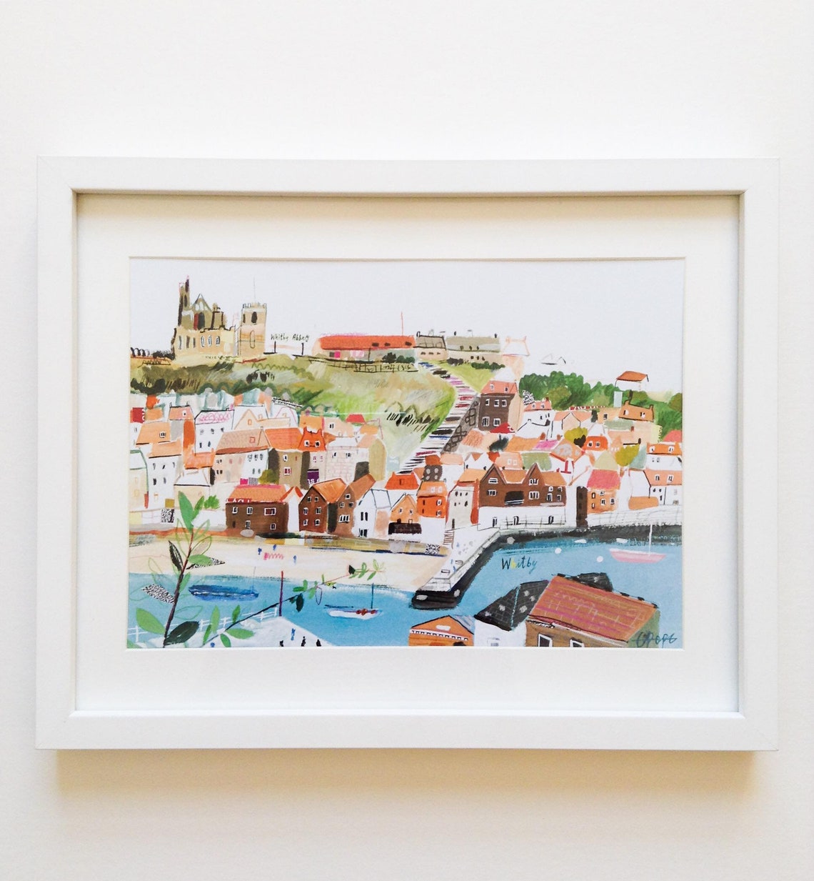 Whitby Whitby Art Whitby Painting Whitby Art Print Whitby | Etsy UK