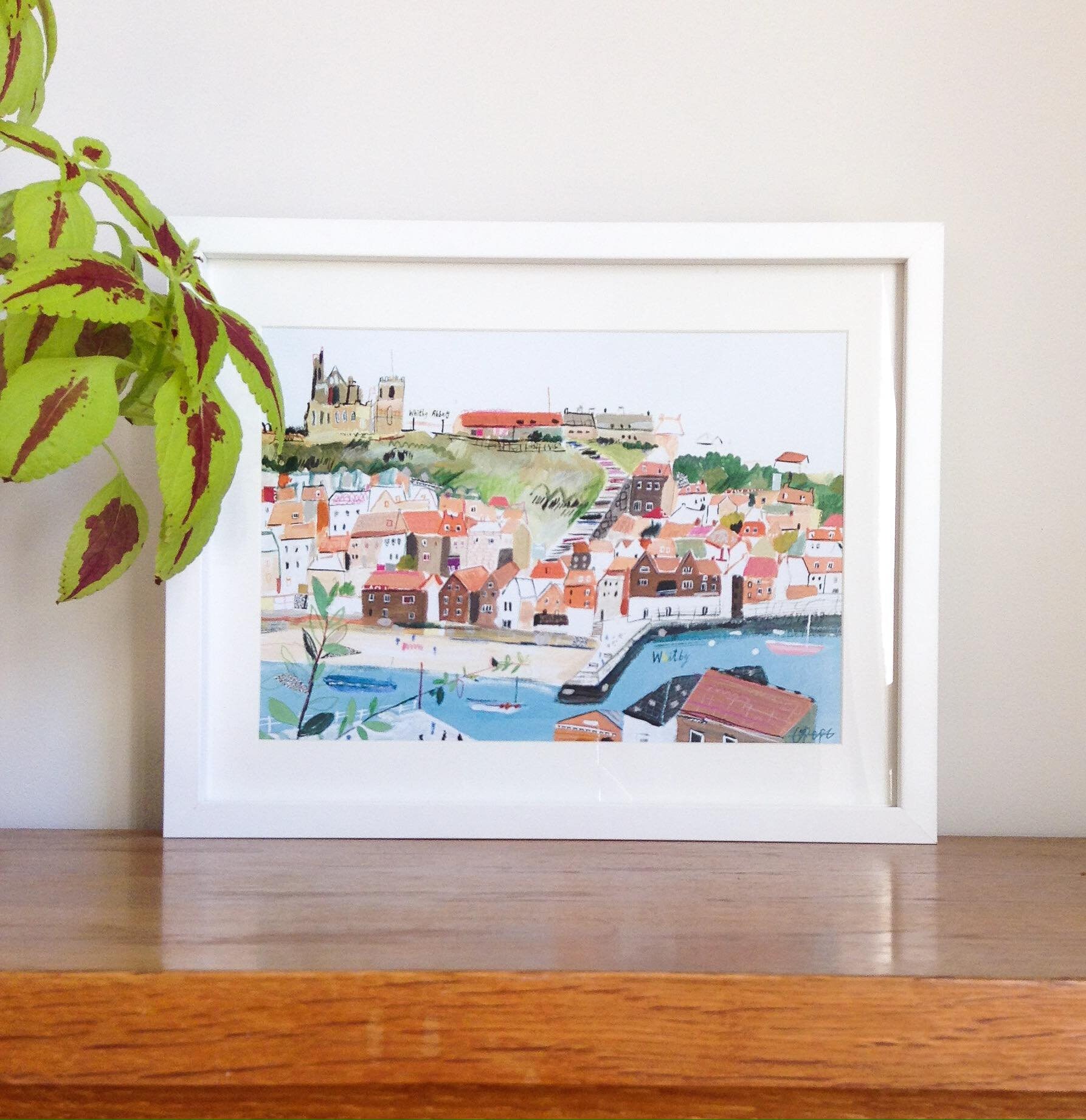 Whitby Whitby Art Whitby Painting Whitby Art Print Whitby | Etsy UK