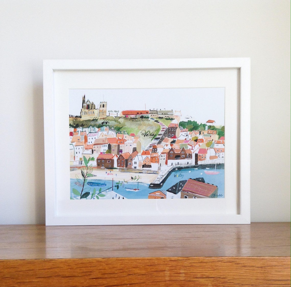Whitby Whitby Art Whitby Painting Whitby Art Print Whitby | Etsy UK