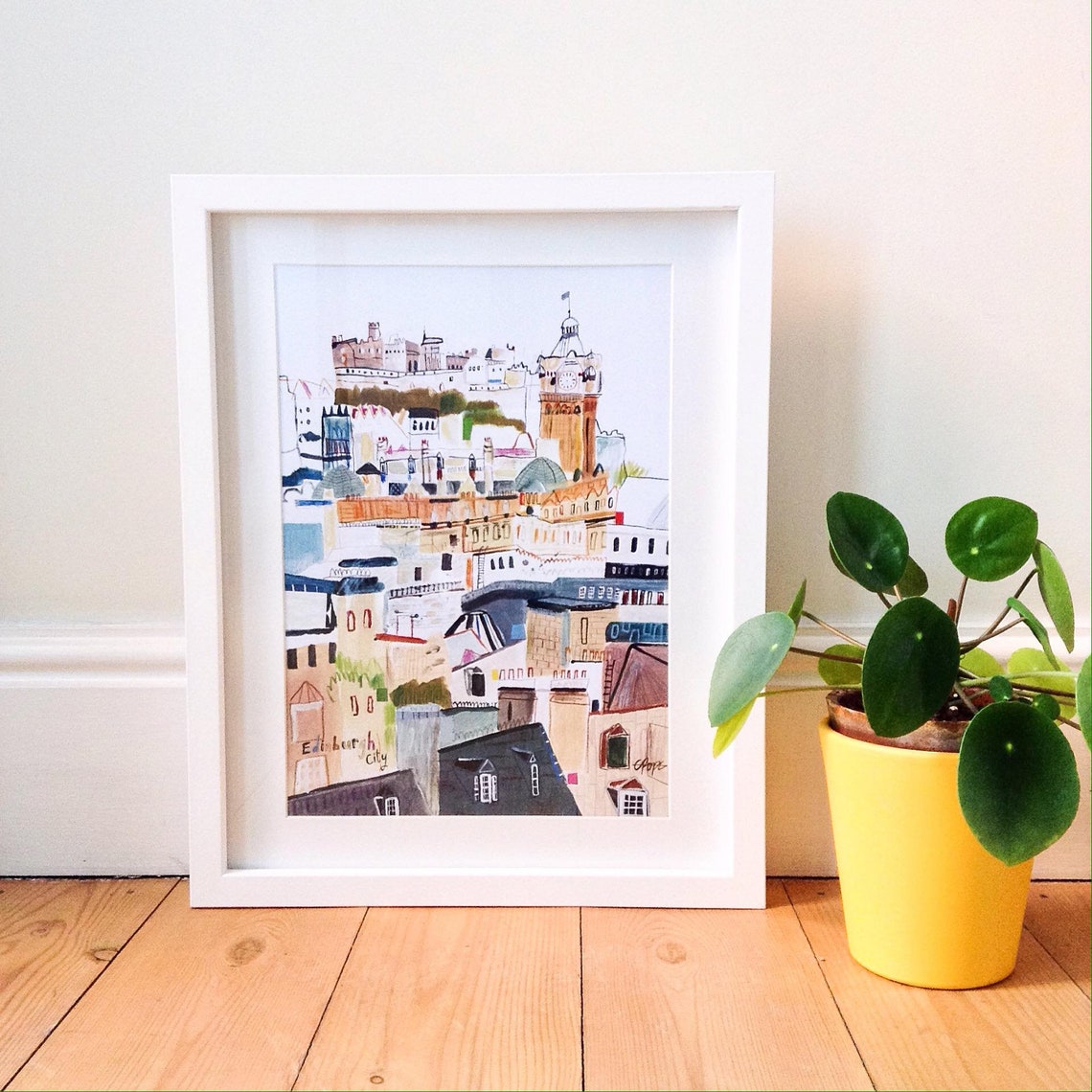 Edinburgh City Art Print Edinburgh City Edinburgh Art - Etsy