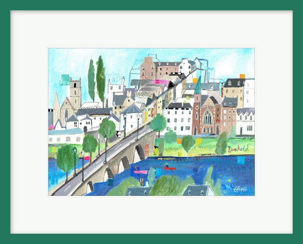 Dunkeld Print. Dunkeld. Perthshire. Perthshire Scotland. Dunkeld Art ...