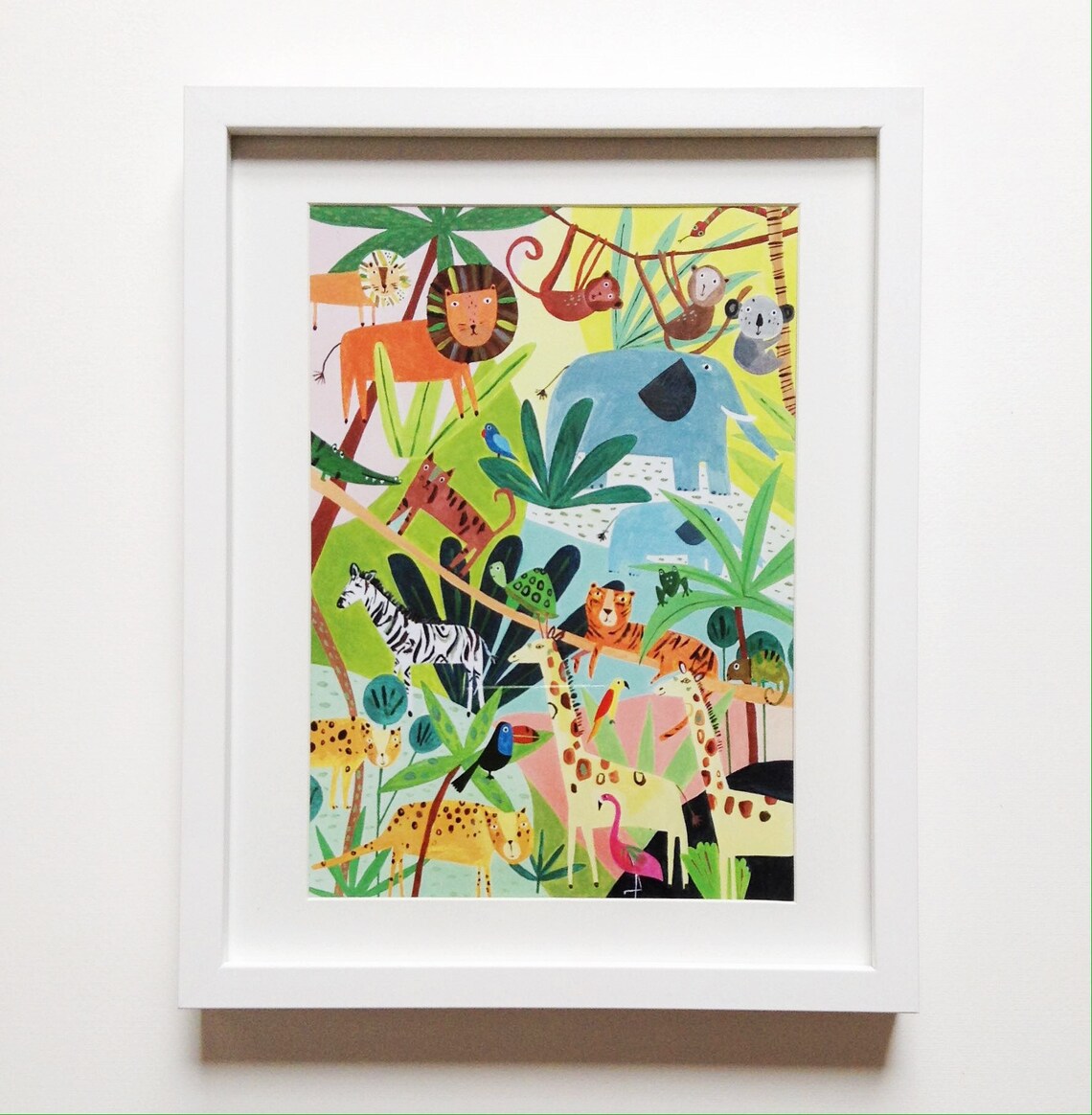 Safari Animal Print Jungle Print Botanical Print Jungle - Etsy