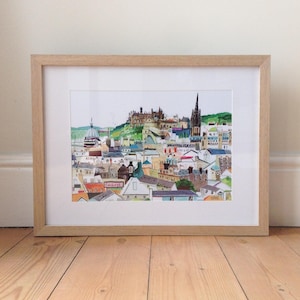 Edinburgh City Art Print, Edinburgh City, Edinburgh Art, Edinburgh ...