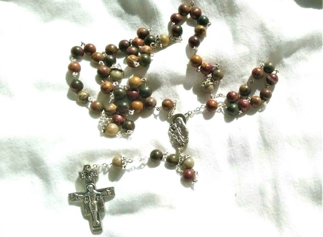 Picasso Jasper Rosary - Etsy