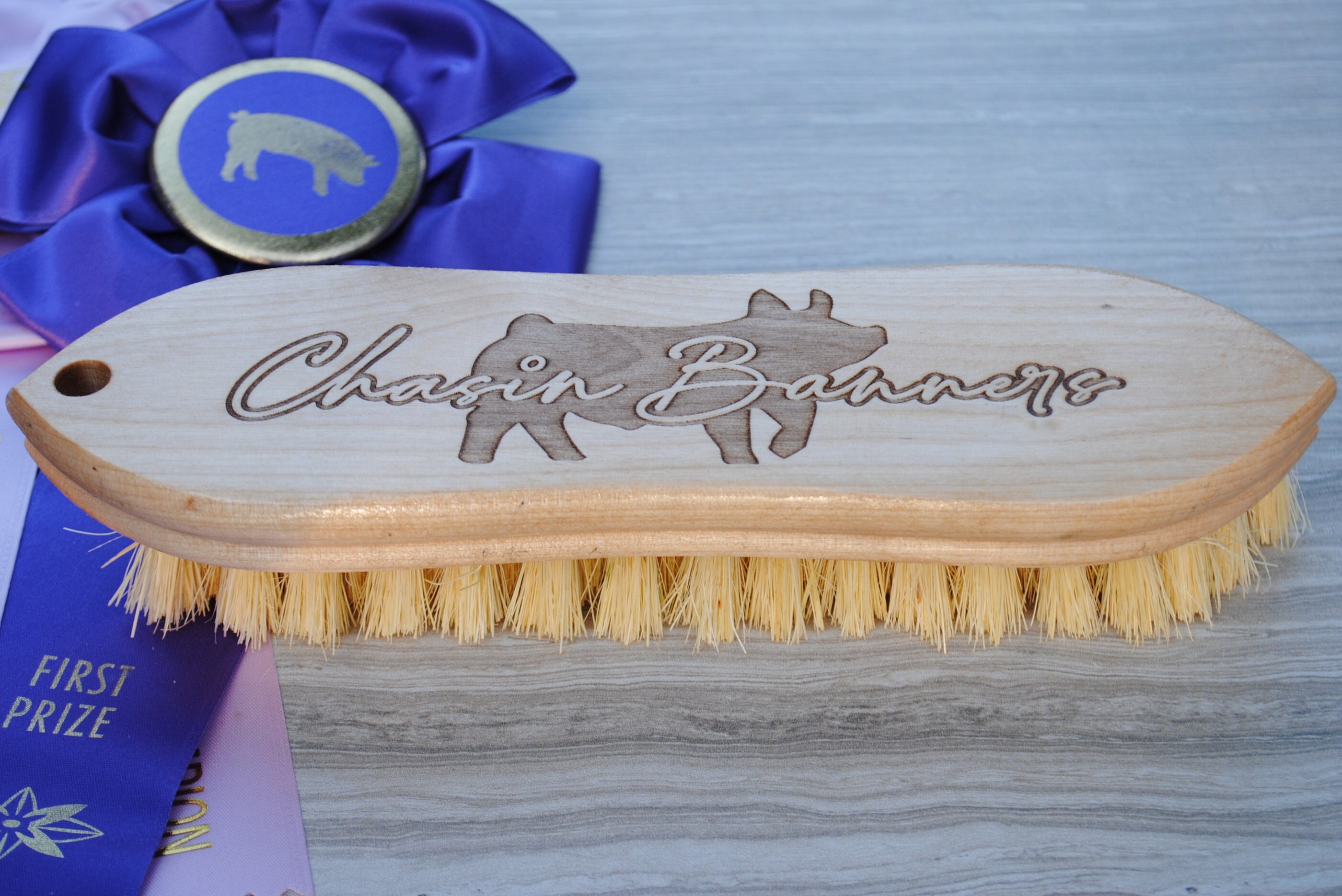 Custom Show Brush Show Pig Brush Personalized Livestock - Etsy