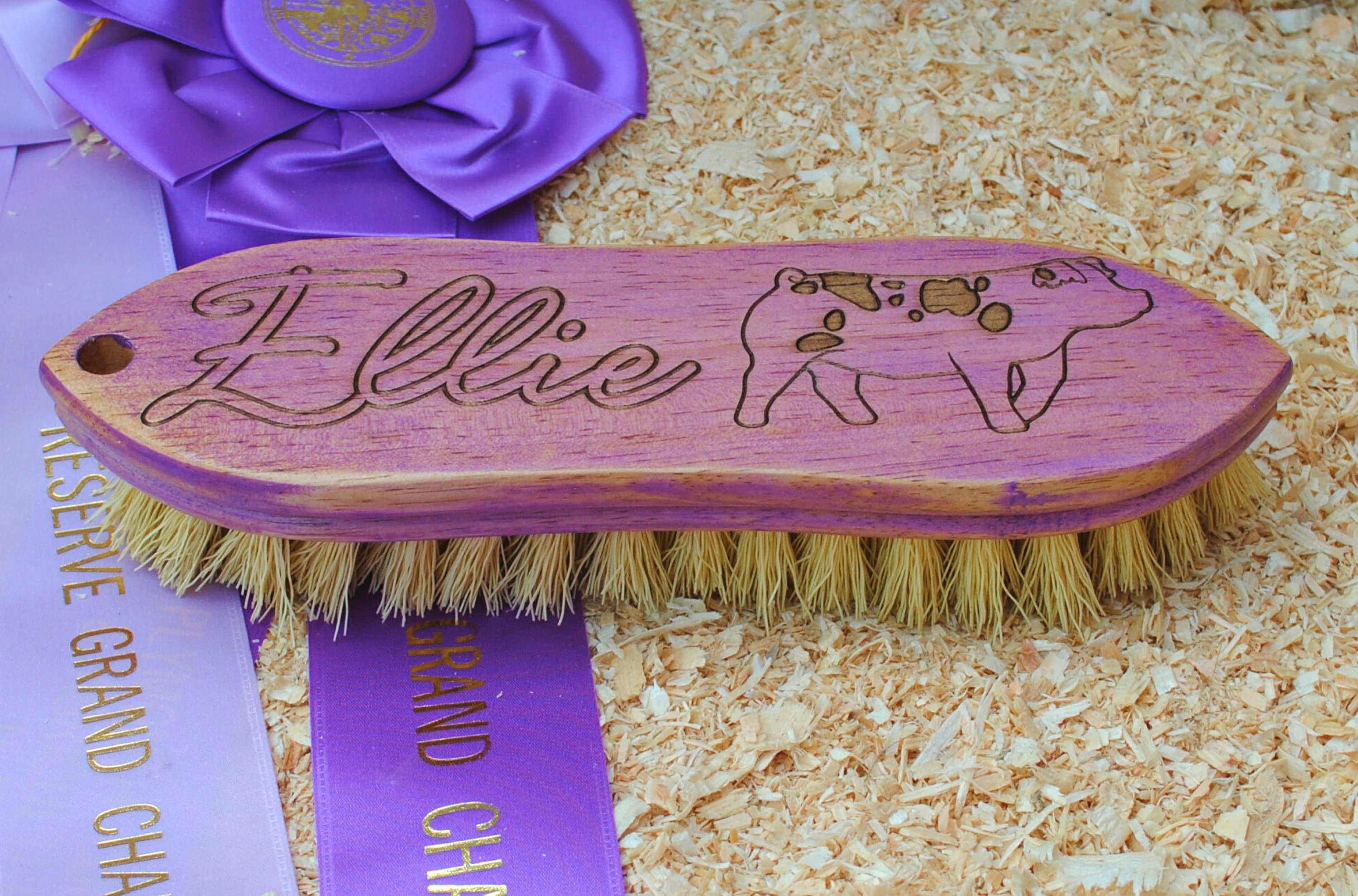 Custom Show Brush Show Pig Brush Personalized Livestock - Etsy