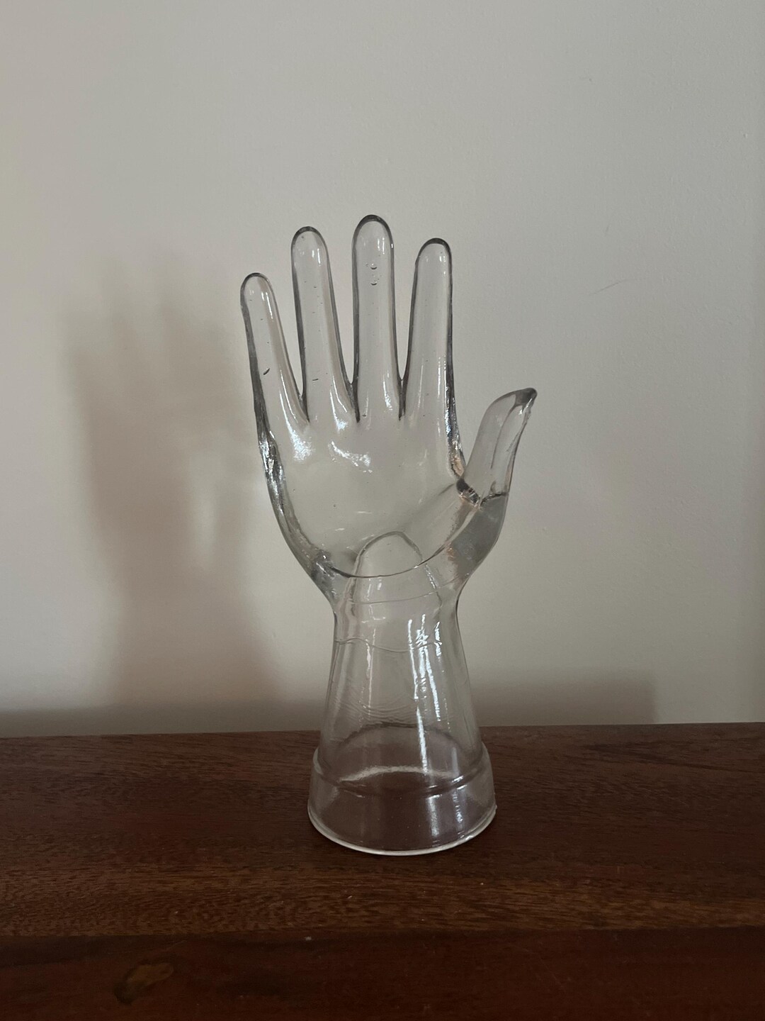 Vintage Glass Hand Sculpture - Decorative Object Hand - Etsy