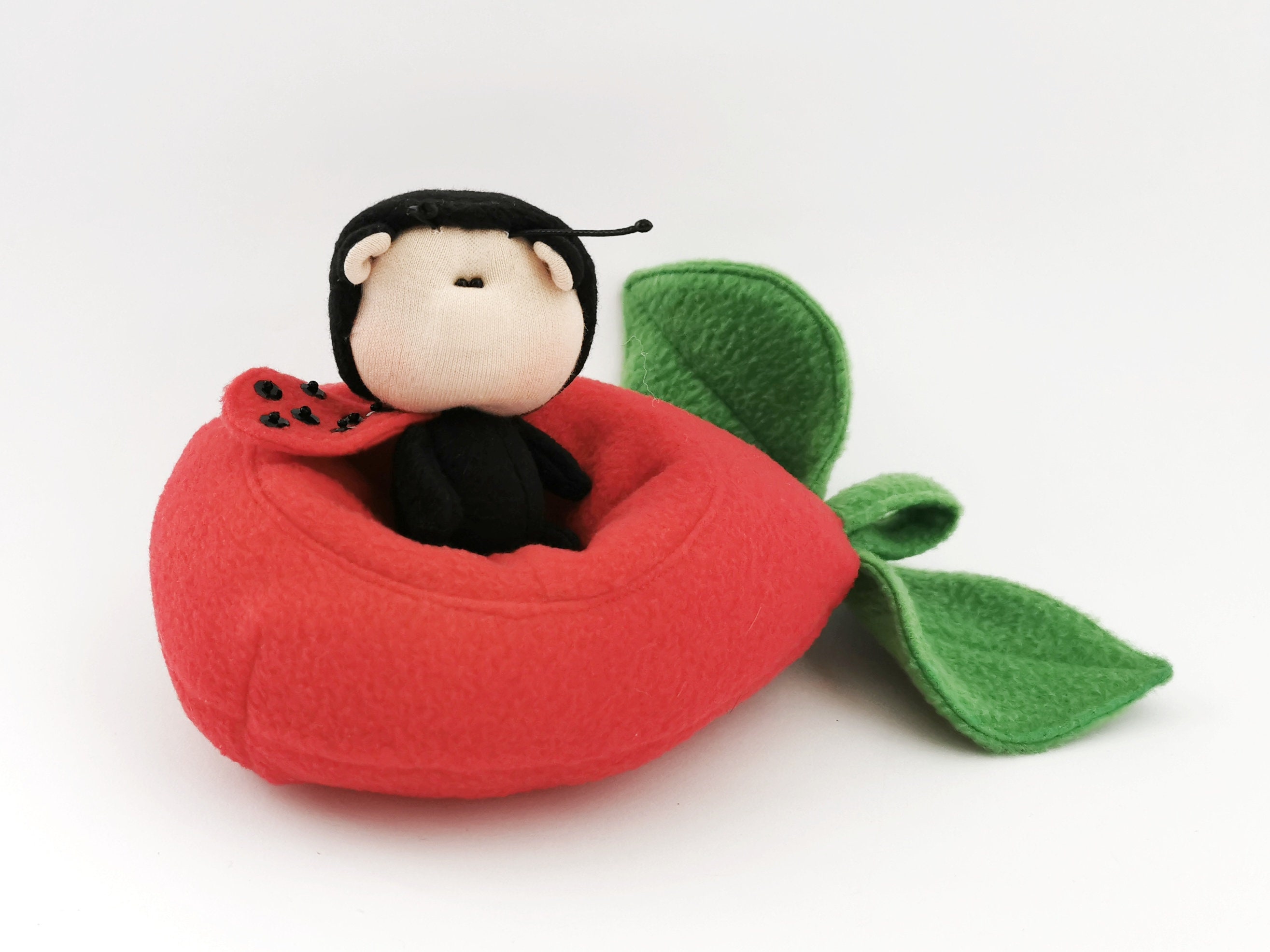 Soft Toy Ladybug. Little Ladybird. Birthday Gift Baby. Bug in Apple - Etsy