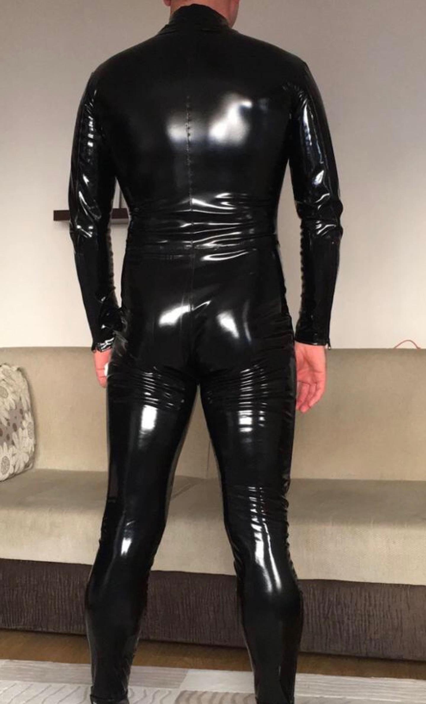 Faux Vinyl Patent Leather Catsuit Genuine Leather Catsuit All Etsy